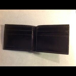 Accessories | Mens Black Leather Wallet Slim Profile Nwot | Poshmark